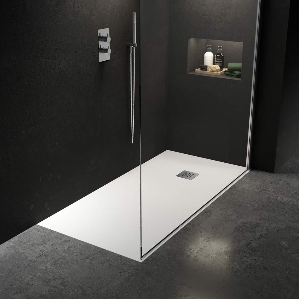 Hockney Stone Resin Rectangular Shower Tray 1800 x 800 - The Luxury ...