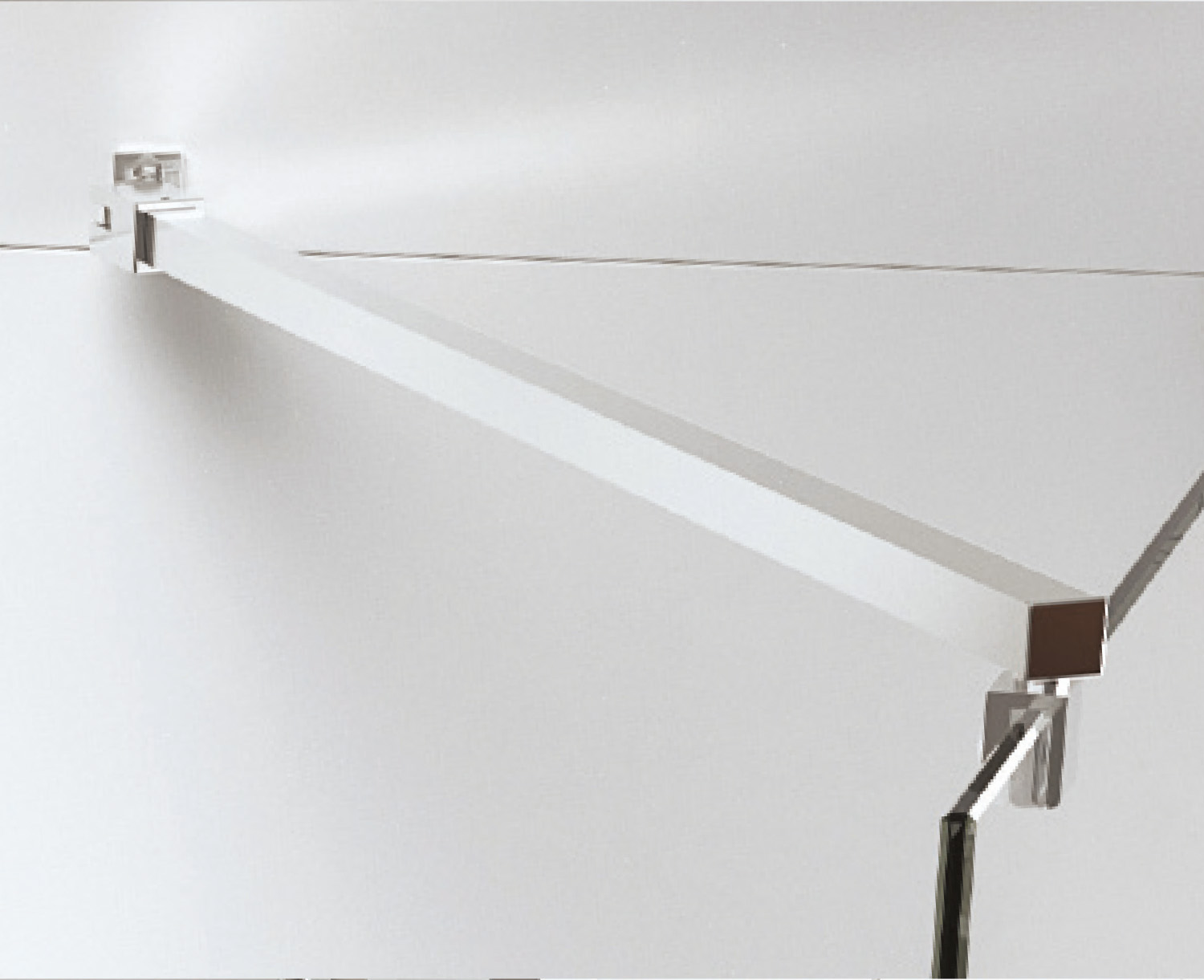 Moore Frameless Shower Panel – Chrome - The Luxury Bath Company