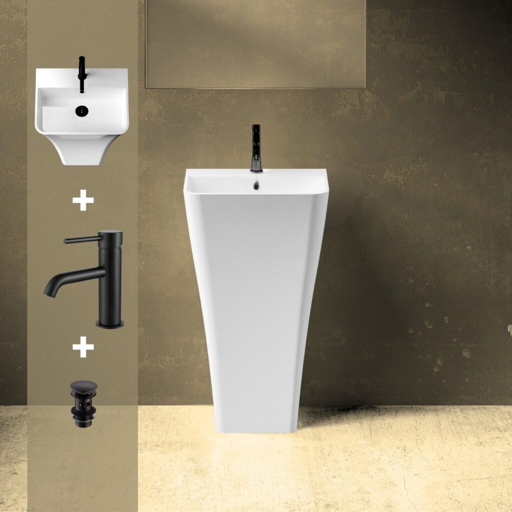 Haydon Bundle - Matt Black - The Luxury Bath Company